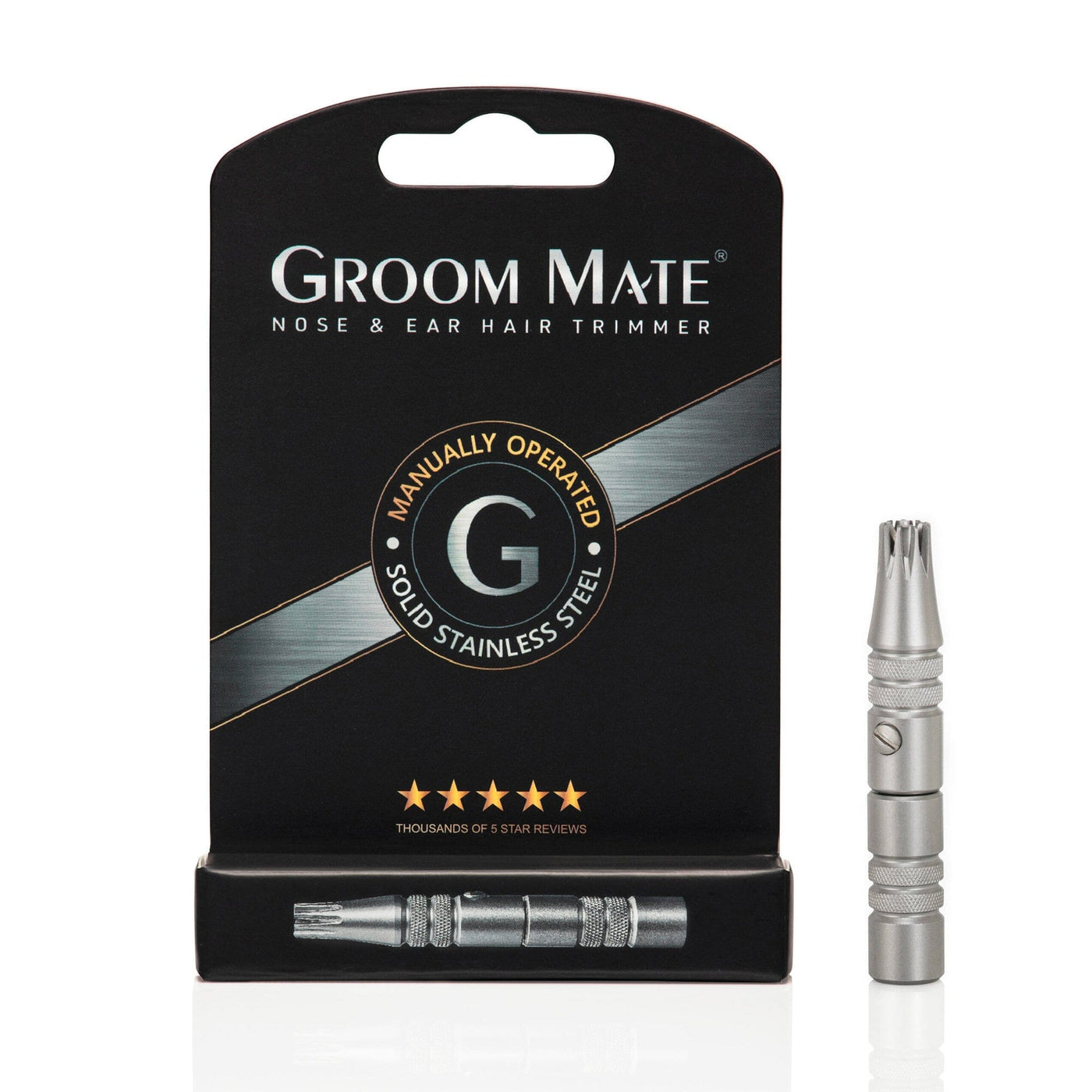 Groom Mate Nose & Ear Hair Trimmer, Manually Operated — Fendrihan