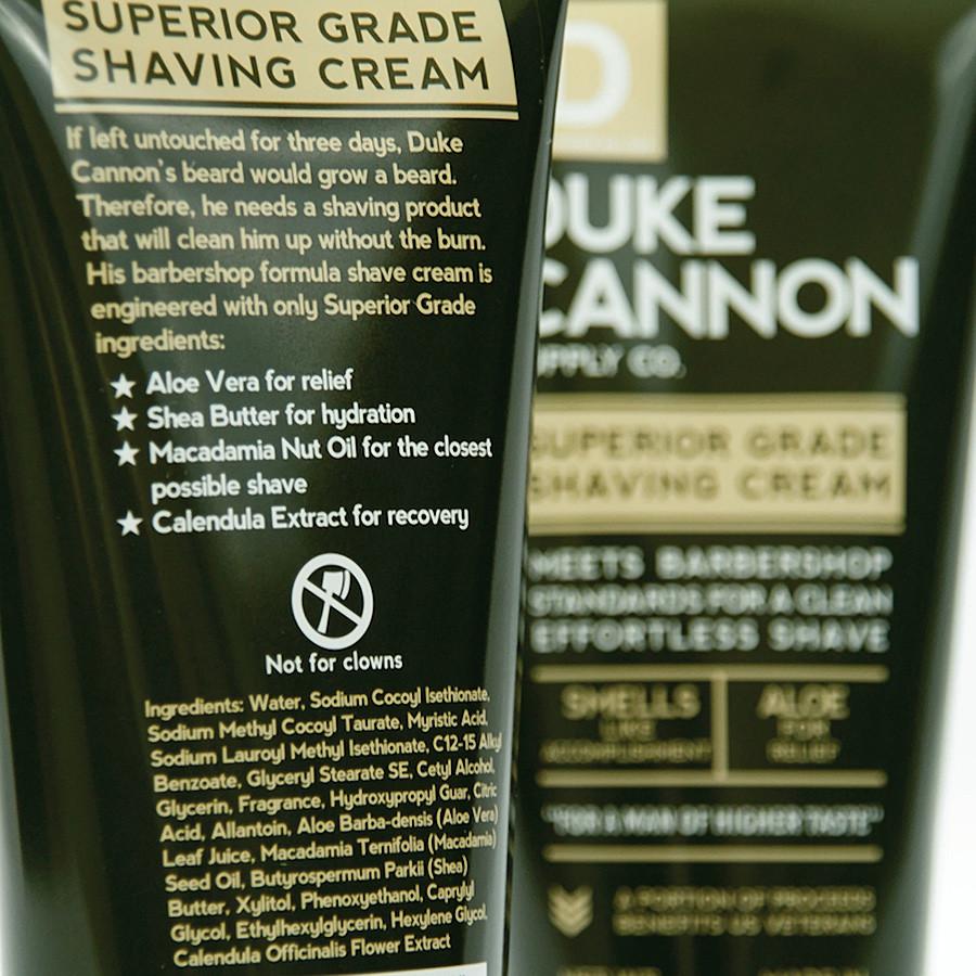 Duke Cannon Supply Co. Superior Grade Shaving Cream — Fendrihan