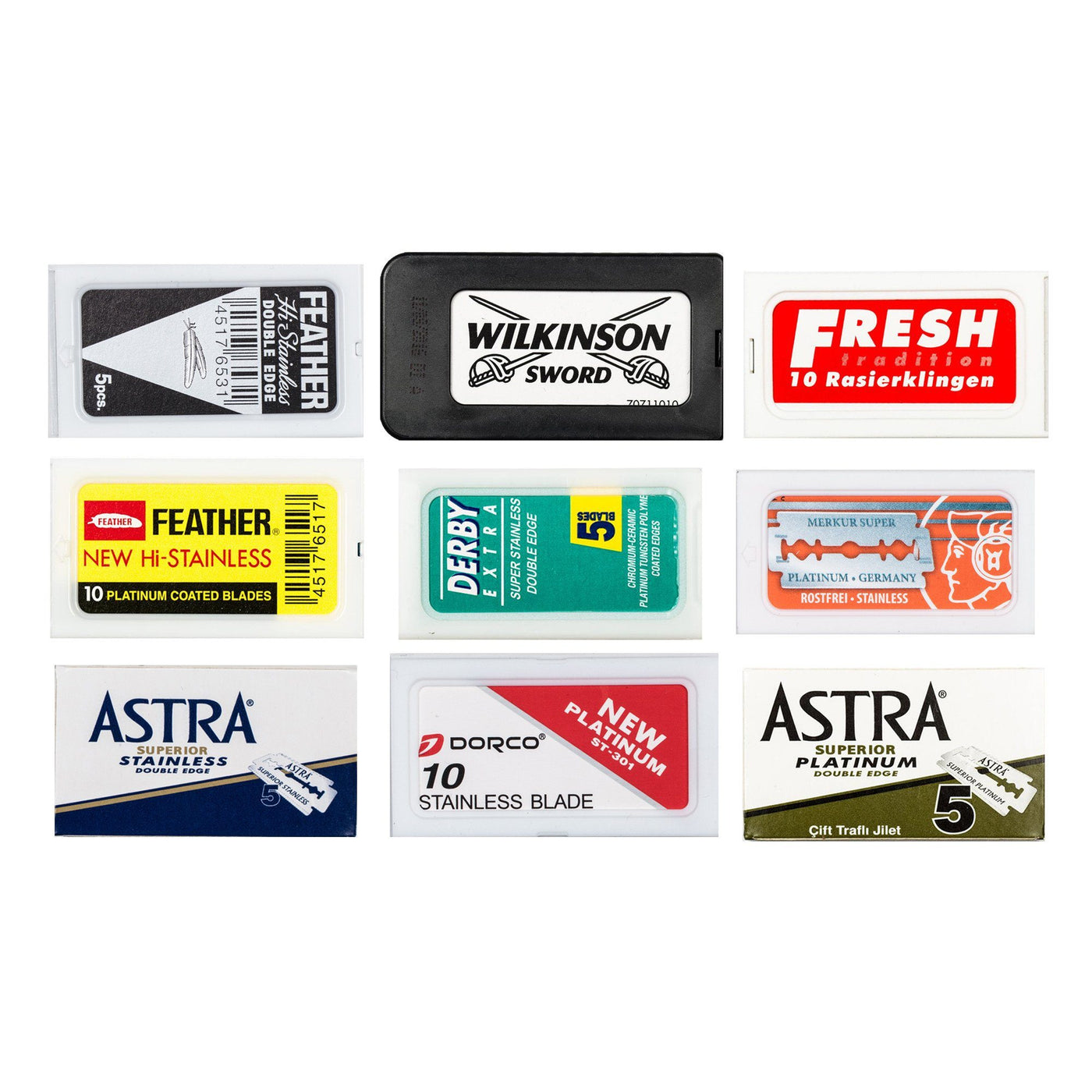 90pc Super-Sized Razor Blade Sampler — Fendrihan