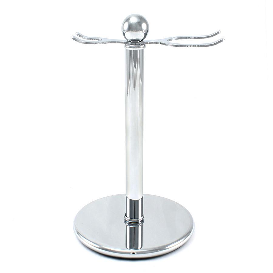 Chrome Plated Stand for Safety Razor & Shaving Brush — Fendrihan