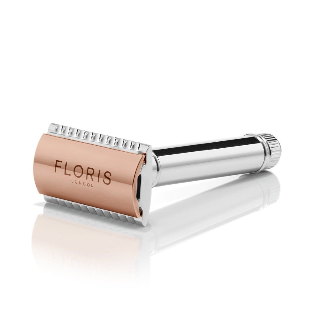 Floris London Chrome and Rose Gold Plate 3-Piece Shaving Set — Fendrihan