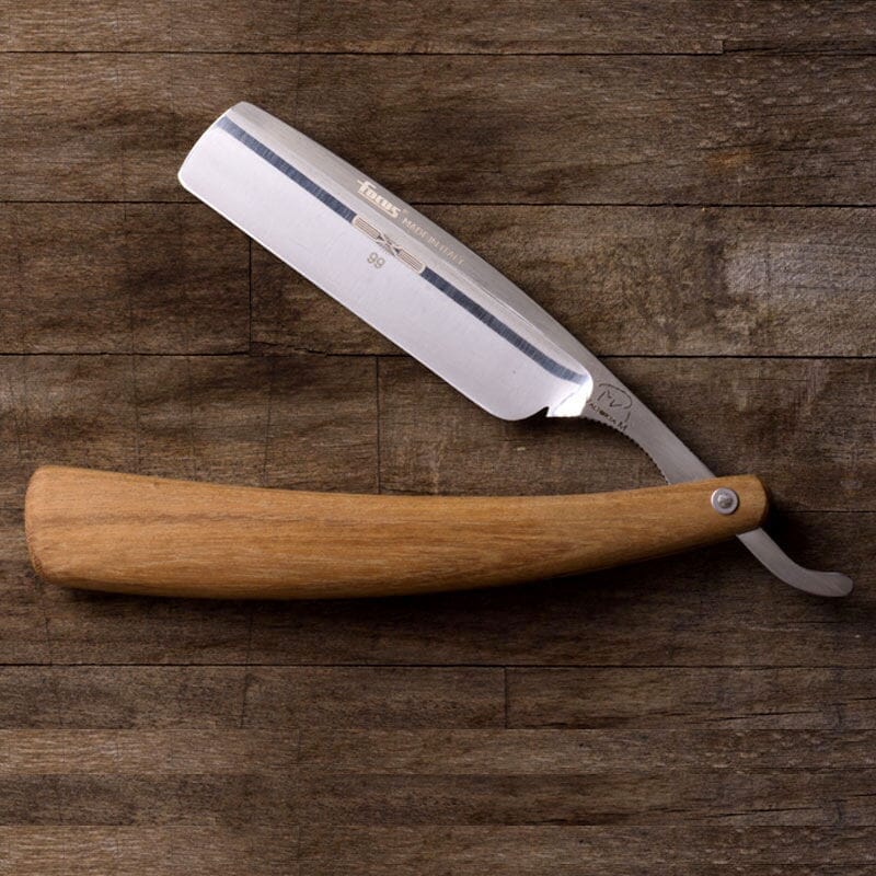 Focus R99 Straight Razor 6/8", Palo Santo Wood Handle — Fendrihan