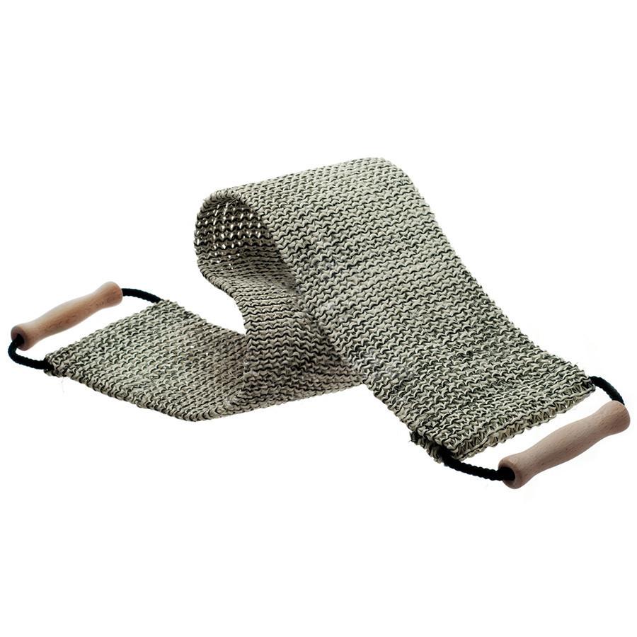 Hydrea London Black and Cream Natural Massage Sisal Strap — Fendrihan