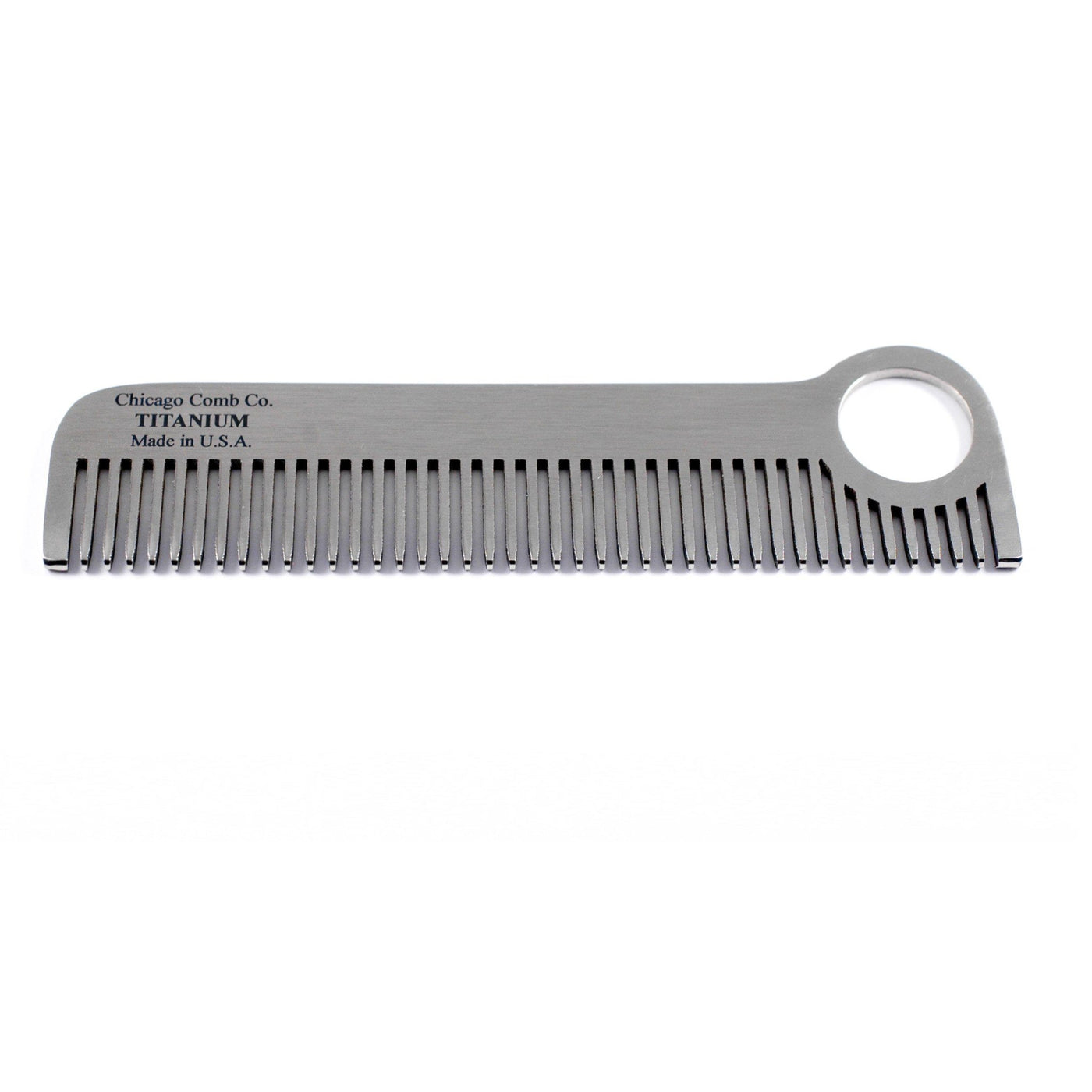 Chicago Comb Co. Model No. 1 Titanium Medium-Fine Tooth Comb — Fendrihan