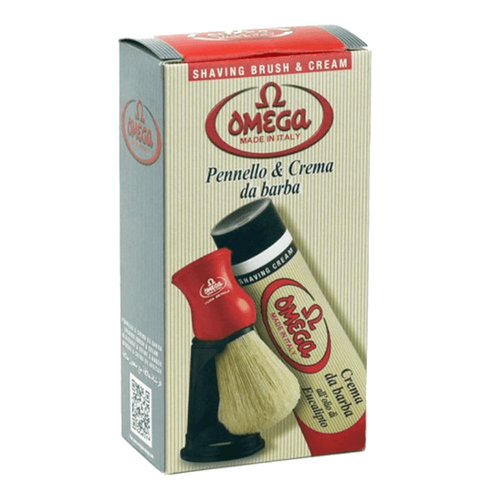 Omega Shaving Cream and Brush with Stand Kit – Fendrihan