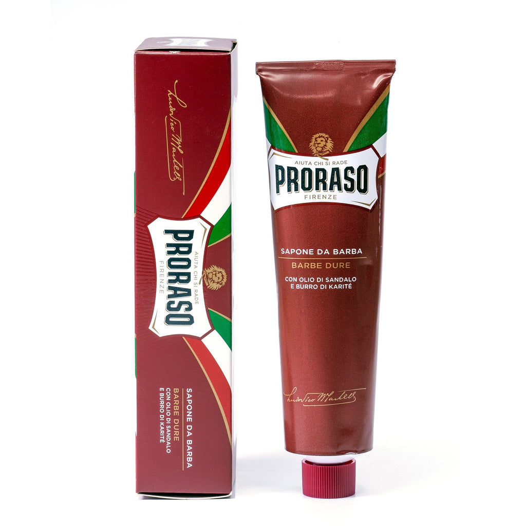 Proraso Red Shaving Cream for Coarse Beard with Sandalwood and Shea Bu ...