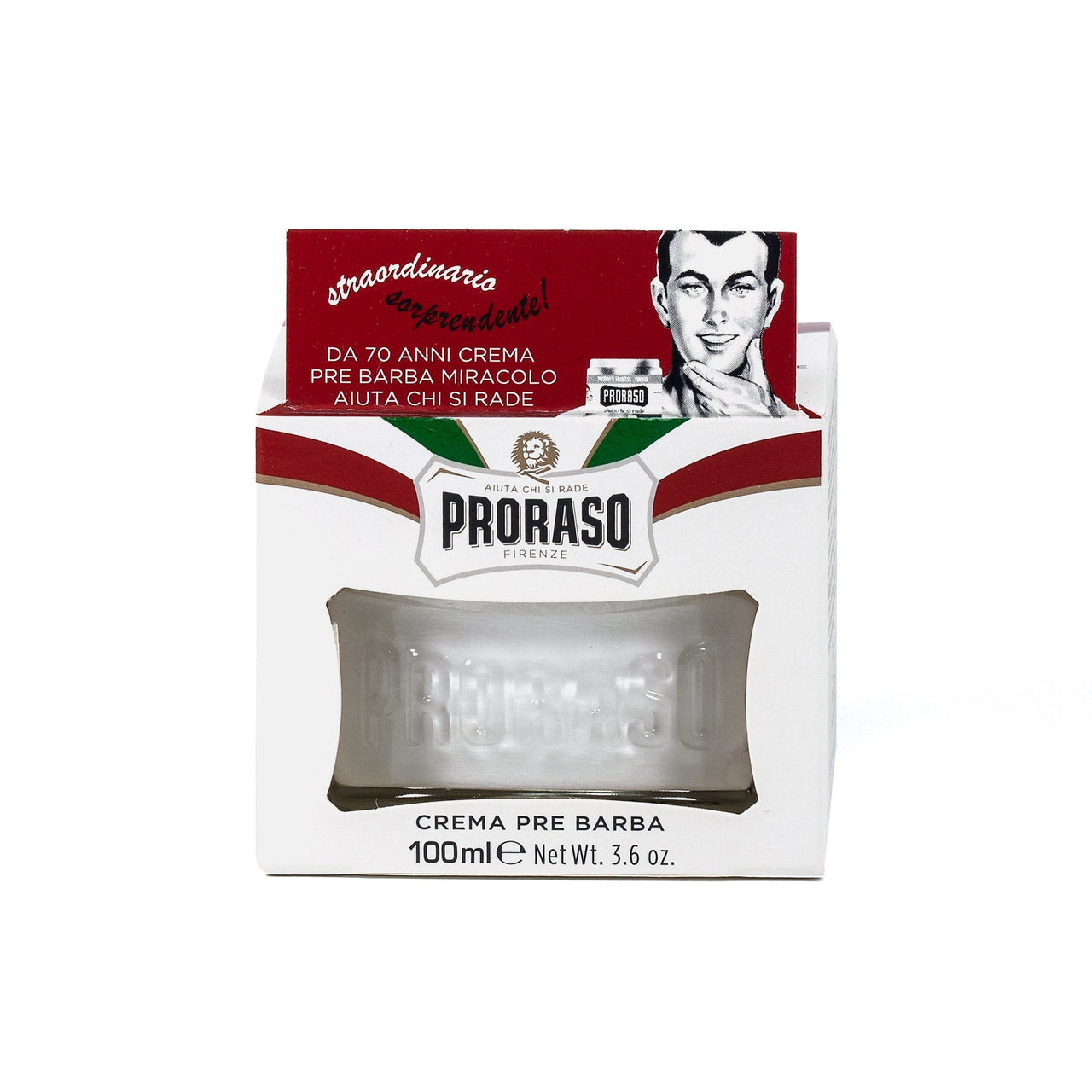 Proraso White Anti-Irritation Pre-Post Shaving Cream for Sensitive Ski ...