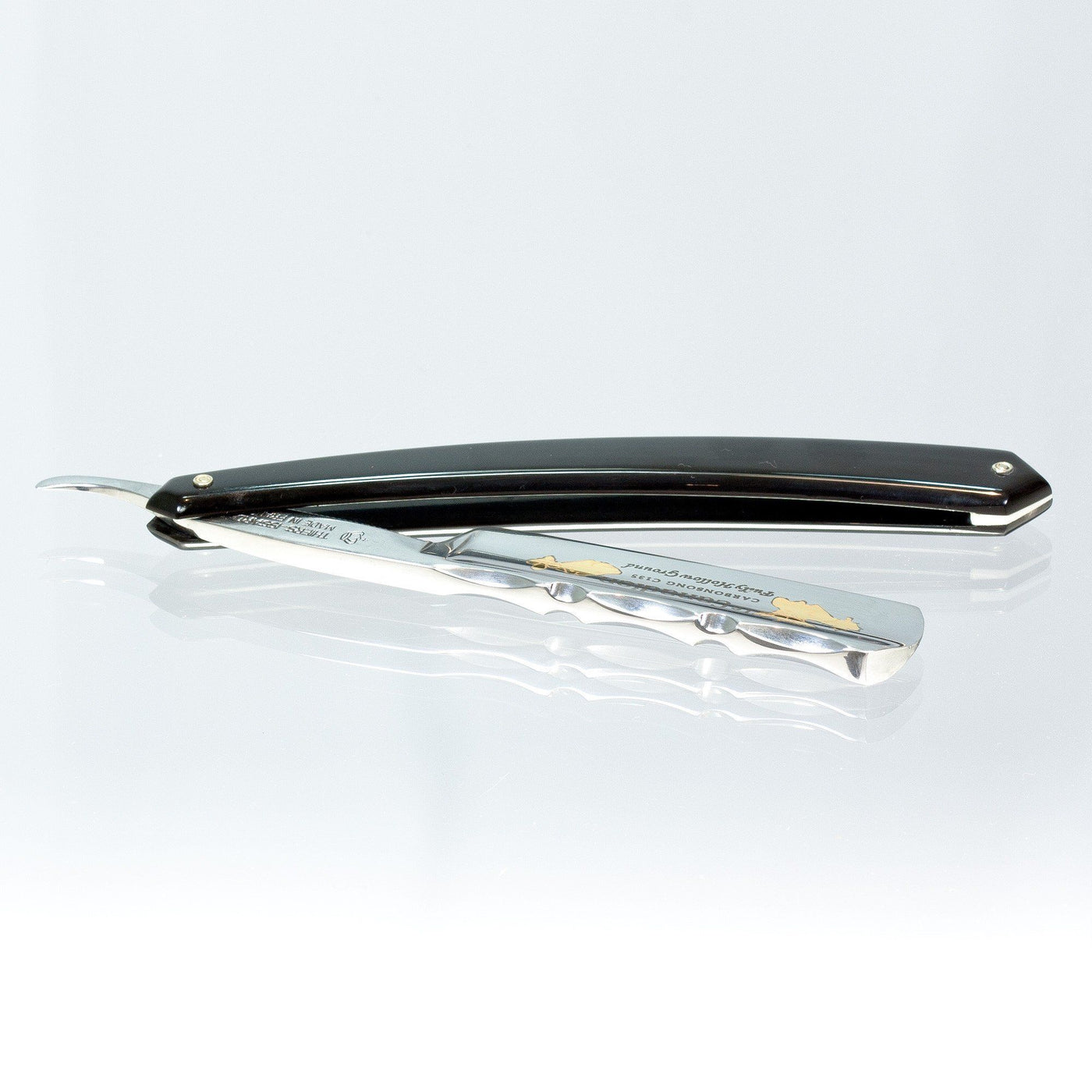 Thiers Issard Le Canadien Festooned Historical Straight Razor 6/8", Bl ...