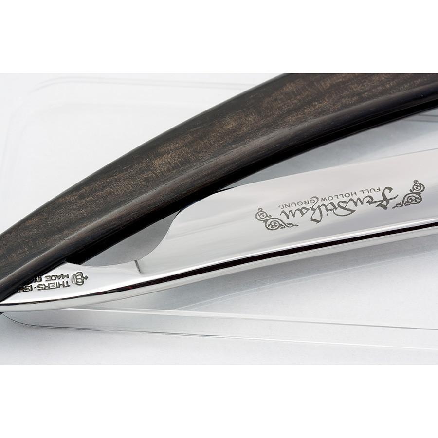 Fendrihan Thiers Issard Square Nose Straight Razor 7/8", Ebony Wood Ha