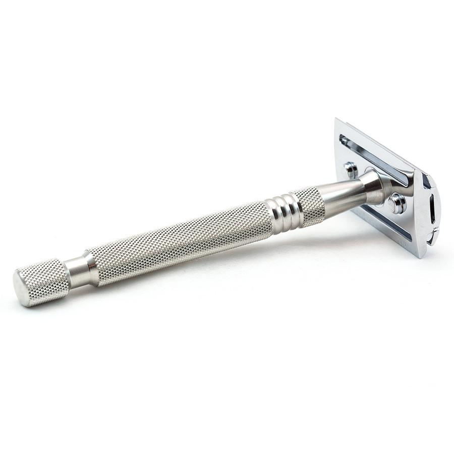 Timor 1325 Closed Comb Safety Razor with Solid Stainless Steel Long Ha ...
